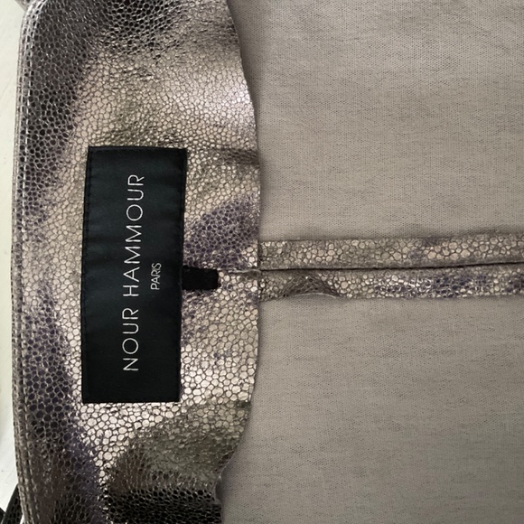 Nour Hammour | Jackets & Coats | Rare Nour Hammour Retrograde Metallic ...